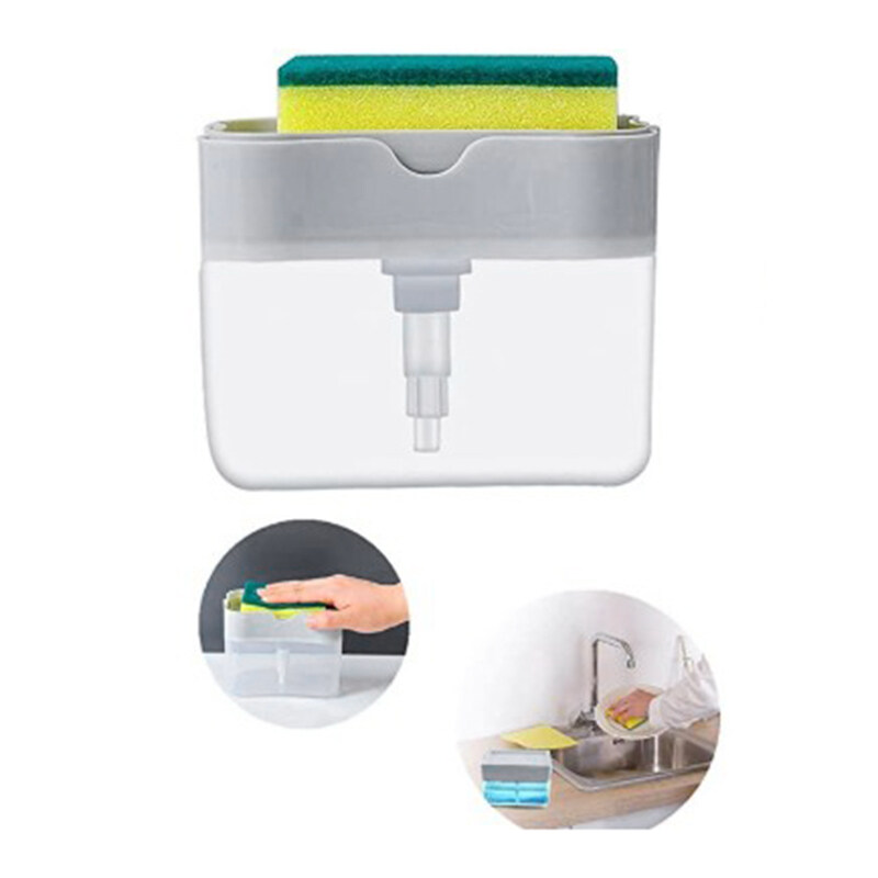 [Hanna lian] Kitchen Scrubbing Liquid Detergent Dispenser Press-Type ...