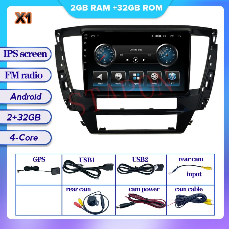 STAPON 9inch for mitsubishi montero 2020-2021 Android12 16 32 64 128 ...