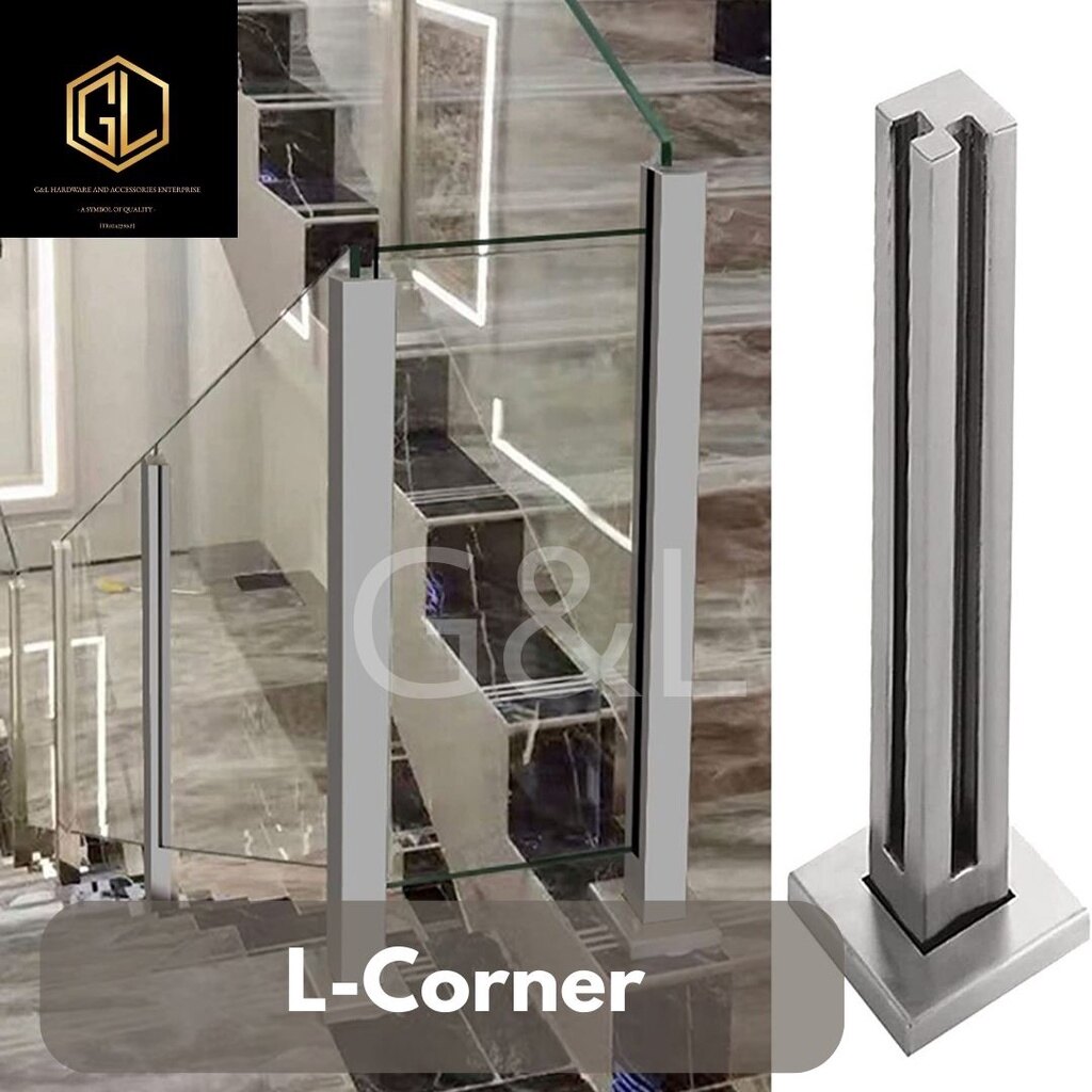 SCREW +FREE SHIPPING💥MIRROR SURFACE 304 GLASS BALUSTRADE🔥90CM ...