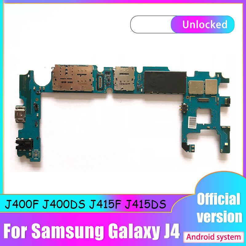 สำหรับ Samsung Galaxy J4 Plus SM J415F J415FN /Ds PU หนัง TPU สีทึบ ...