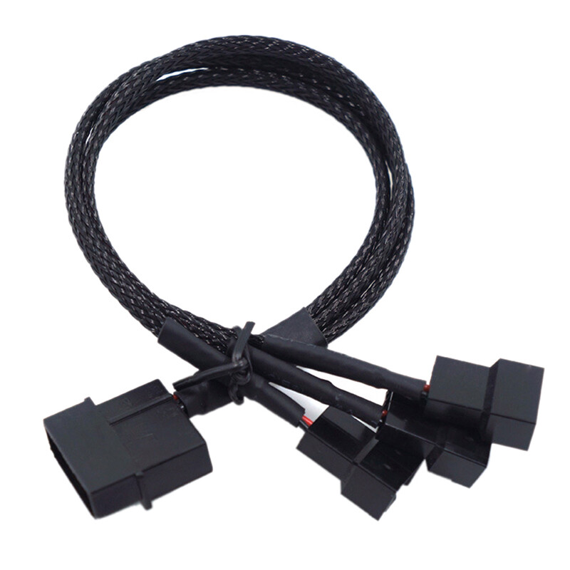 Remai Copper Molex To 3 Way 3Pin/4Pin Computer Power Fan Splitter ...