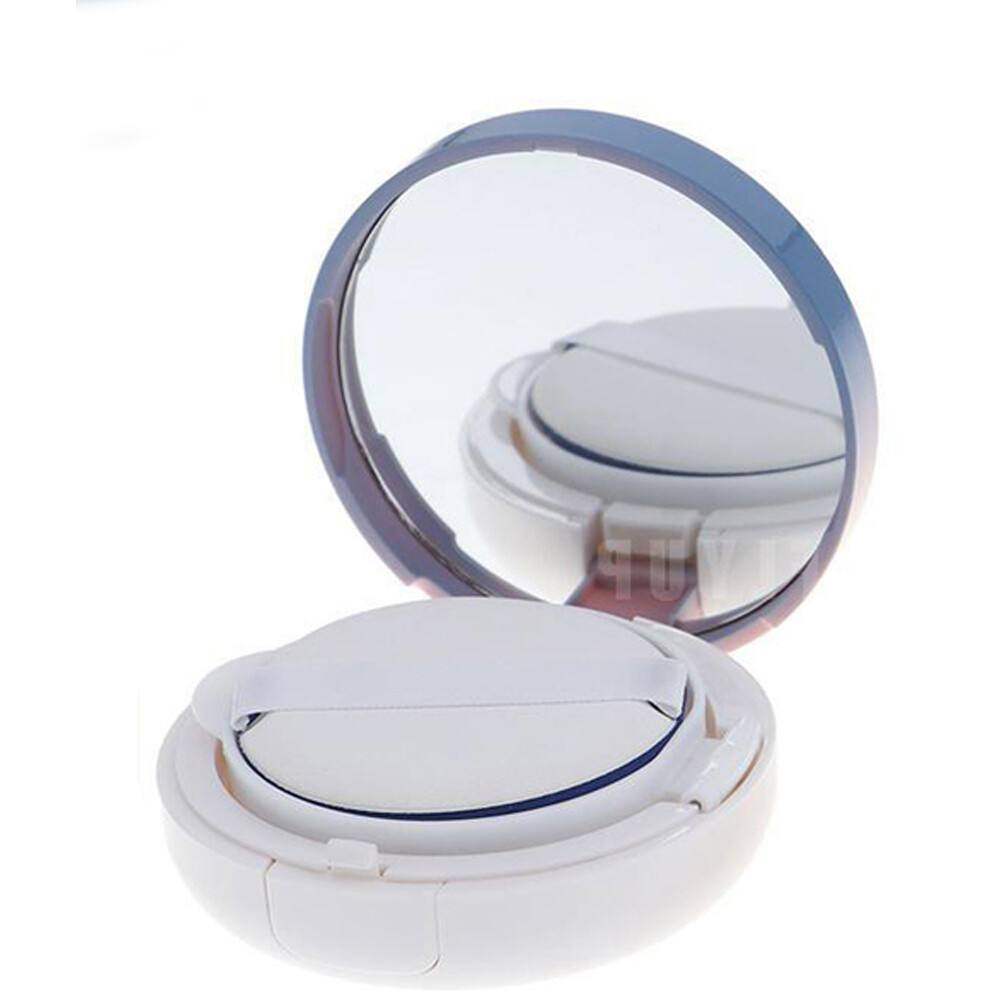 กล่องรองพื้นแบบ DIY Y2K2ขนาด15กรัม/0.5ออนซ์พร้อมพัฟแป้งสีฟ้าไล่ระดับสีฟ้าสีชมพูแอร์คุชชั่นกล่อง ...