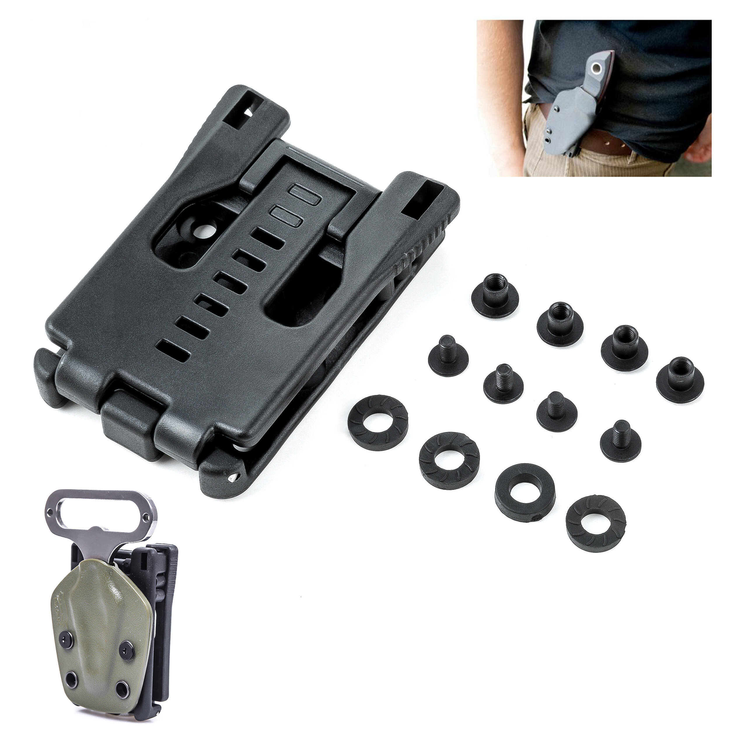 Yitak EDC Tek Lok ปลอก Scabbard เข็มขัดคลิปหนีบเอว,เครื่องมือพกพาตั้ง ...