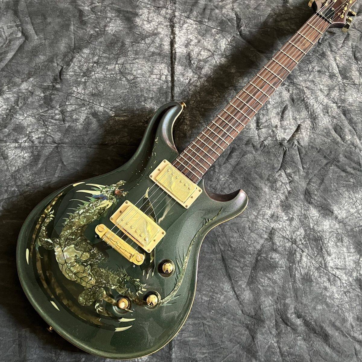 หายากสีเขียว PRS Paul Reed Smith Dragon Inlay Body กีตาร์ไฟฟ้าฮาร์ดแวร์ ...