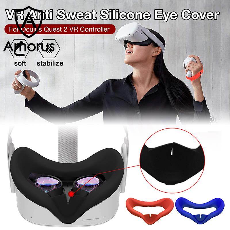Amorus Silicone Blindfold Eye Pad Lens Protect Cover for Oculus Quest 2 ...