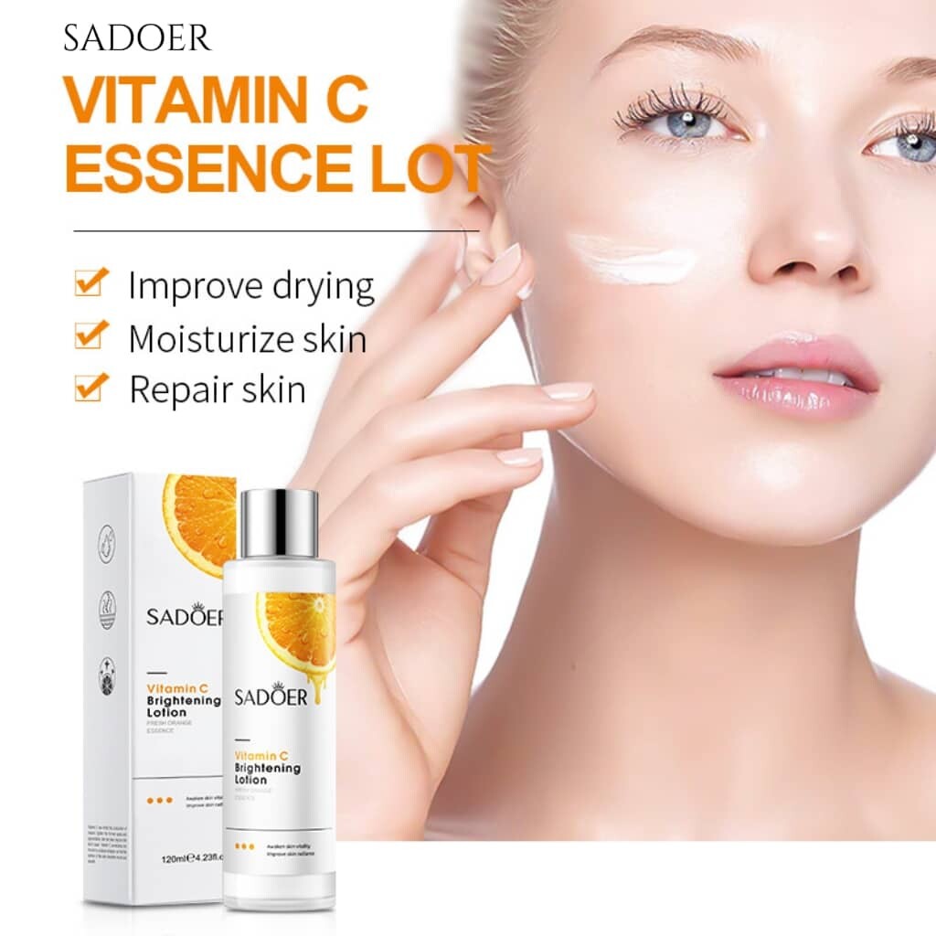 SADOER Vitamin C Brightening Face Milk Lotion 120ml | Lazada
