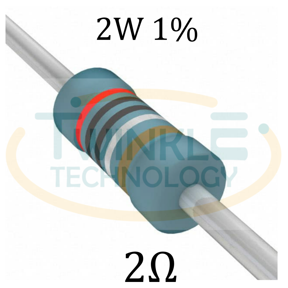 Resistor 2W Metal Film 2,2.2,2.4,2.7,20,22,24,27,200,2K,2.2K,2.4K,2.7K ...