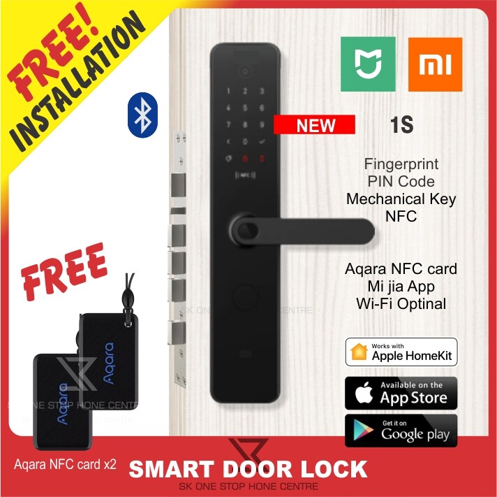 New Arrival XIAOMI Mijia 1S Smart Door Lock Biometric Fingerprint NFC ...