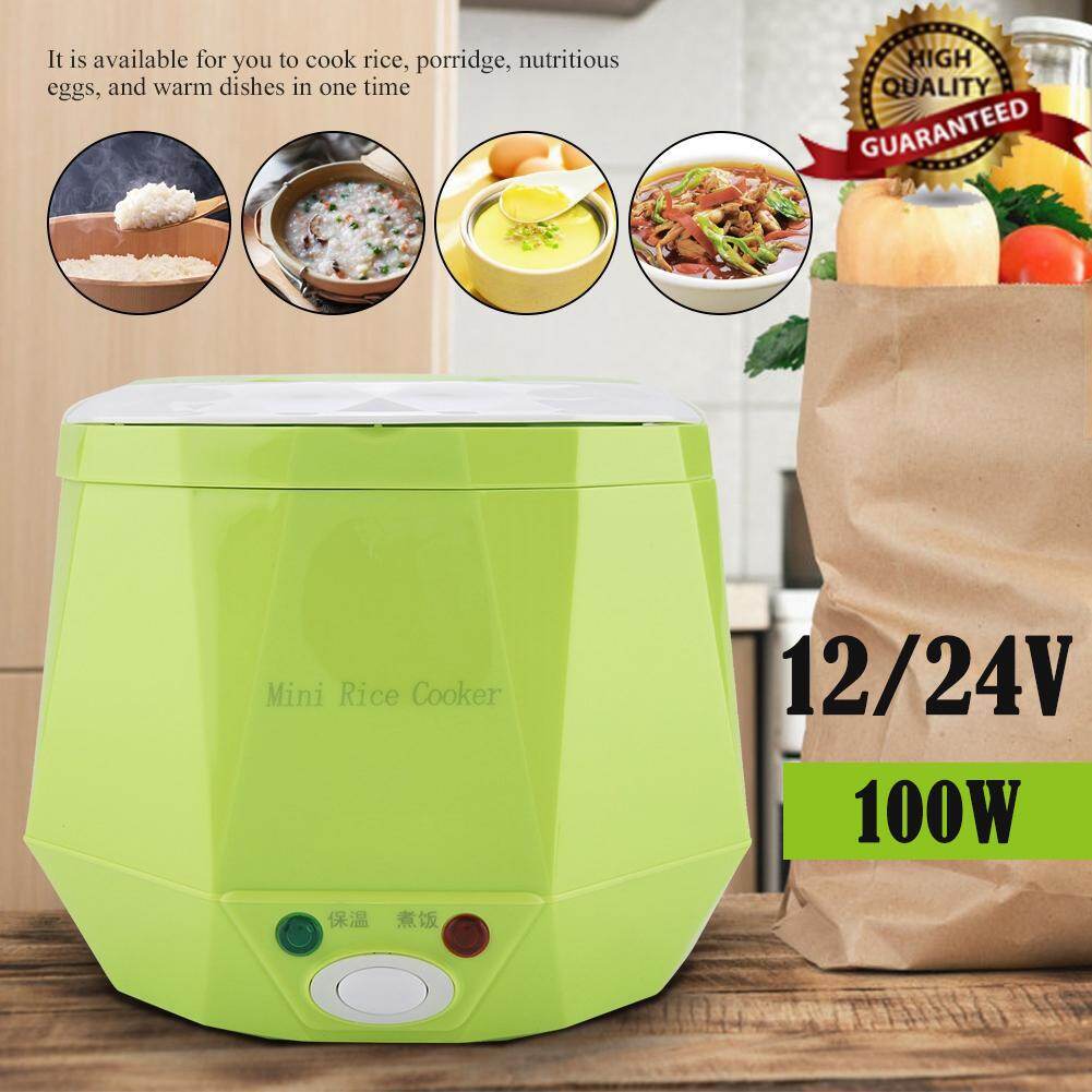 【100% Original】12V 100W 1.3L Portable Electric Mini Rice Cooker Lunch ...