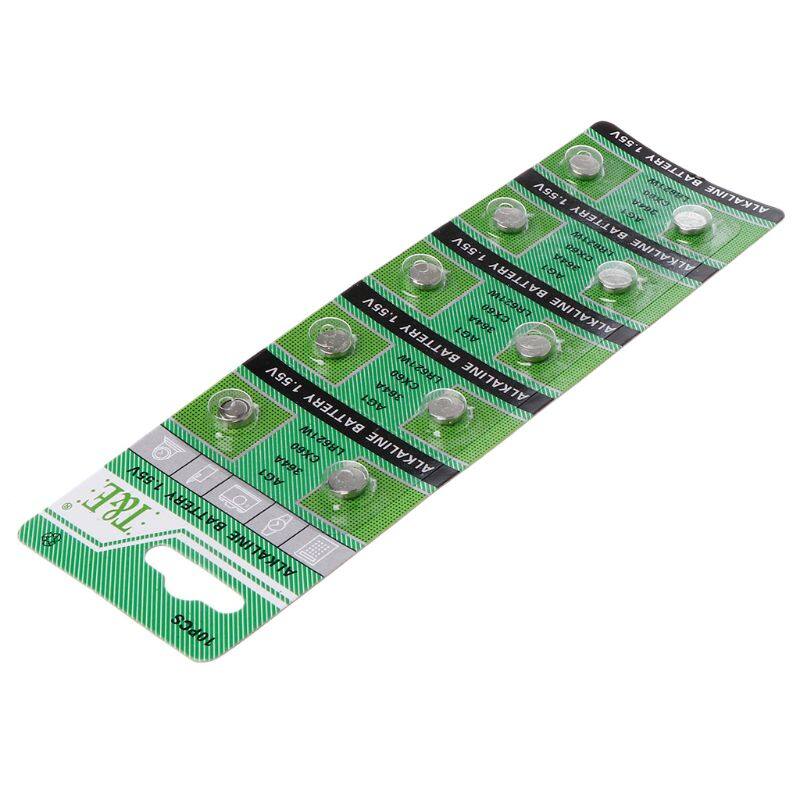 10PCS Watch Battery AG1 1.55V 364 SR621SW LR621 621 LR60 CX60 Alkaline ...