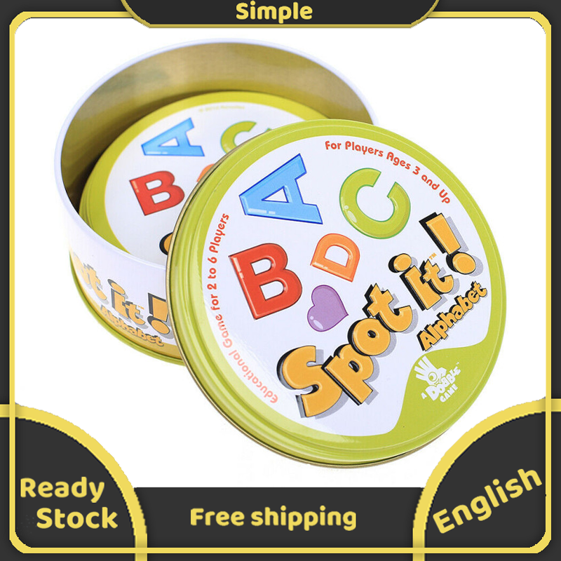 Dobble Card Game Spot it! Board Game English Version Kids Game Family ...