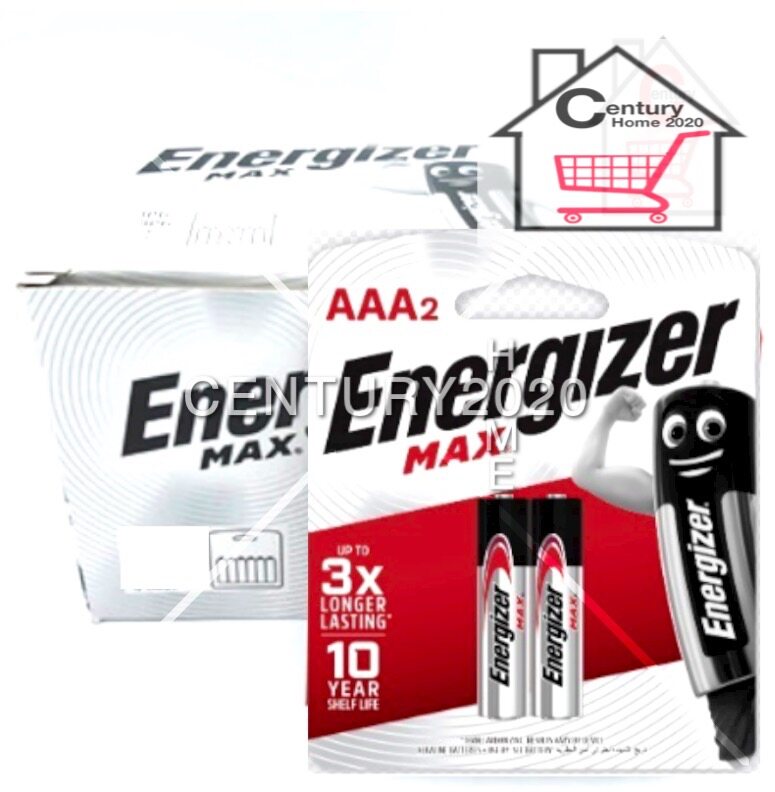 ENERGIZER Max AAA/AA Alkaline Battery 1.5V 12packs/box NEW LOOK | Lazada