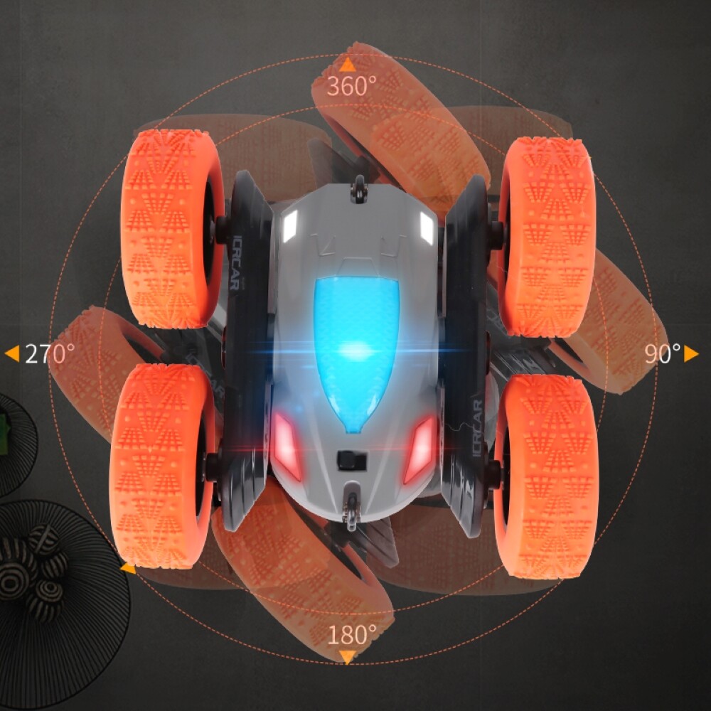 Kmoist RCโลดโผนรถ2.4G 4CH 4WD การเปลี่ยนรูป Drift Buggy 360 ° Flip High Speed ปีนเขาแข่งรถ Off ...