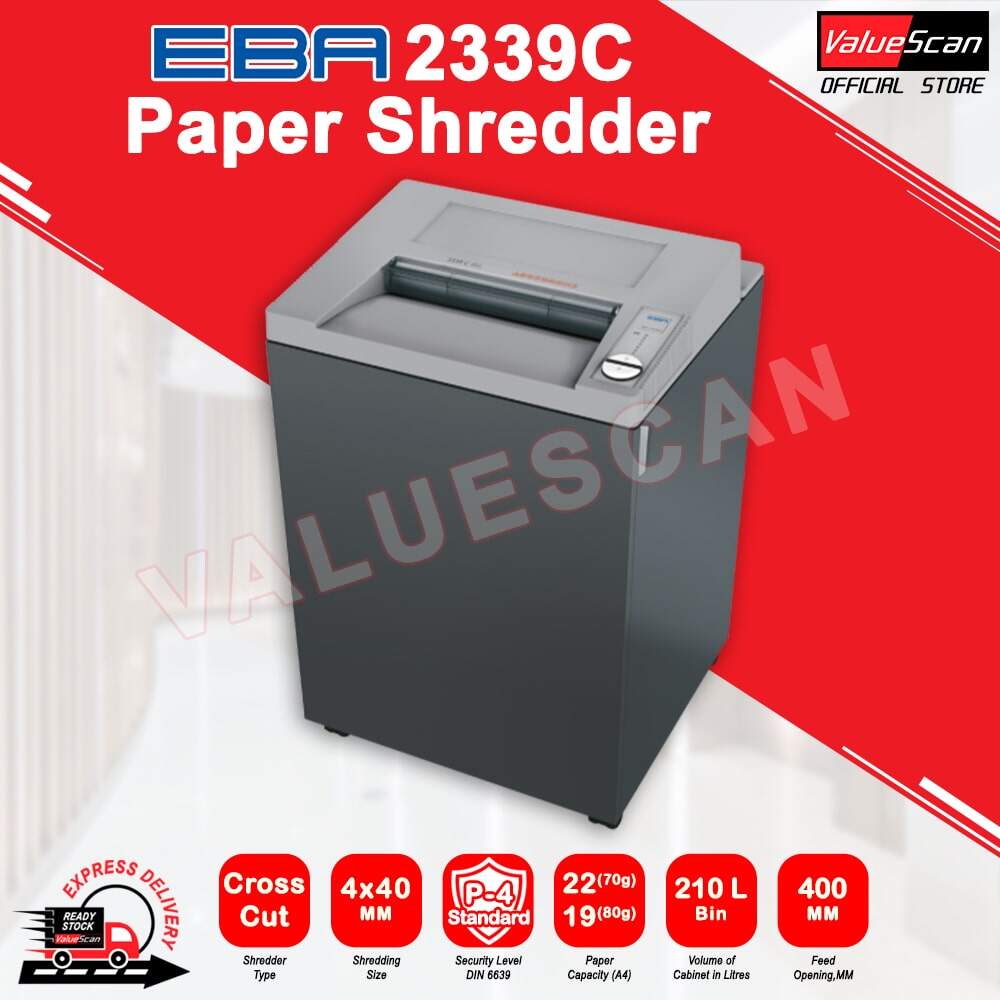 EBA 2339C Paper Shredder Machine | Lazada