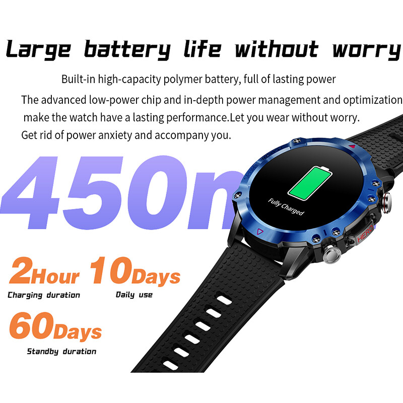 Uonevic Sports Smart Watch KR10 Bluetooth Call Long Battery Life for ...