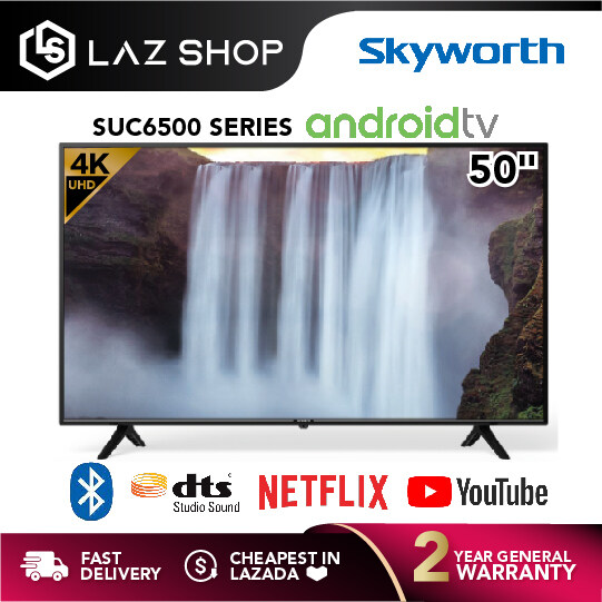 【24H Ship Out】Skyworth 65 Inch 4K UHD Android TV 65SUC6500 | Youtube Netflix Smart TV | Google ...