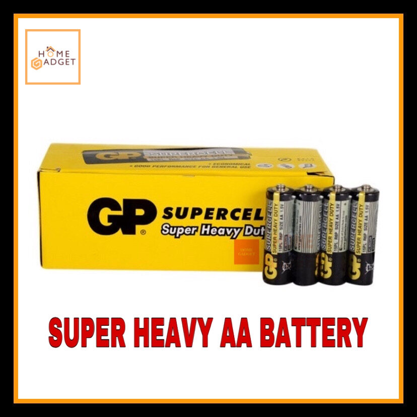 [ORIGINAL] GP Supercell AA Super Heavy Duty Battery (40pcs) | Lazada