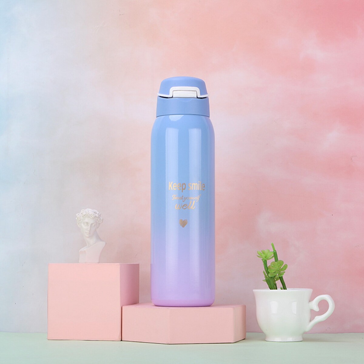 MANKA Tea Milk Coffee Adults Kids Children Stainless Steel with Straw ...