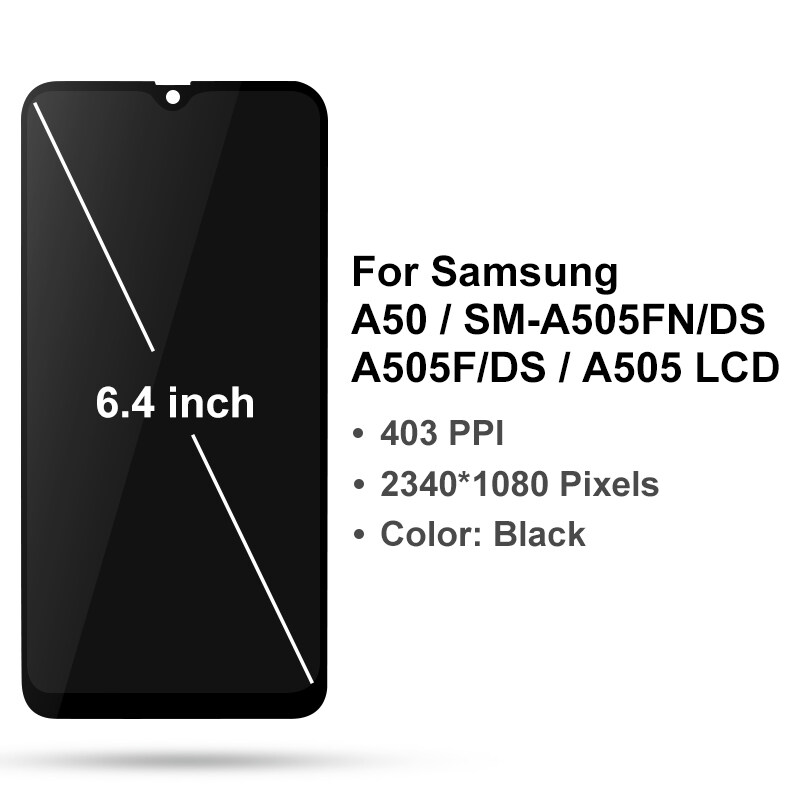IPARTSEXPERT Super AMOLED Original LCD For Samsung Galaxy A50 LCD Samsung A50s LCD SM-A505FN/DS ...