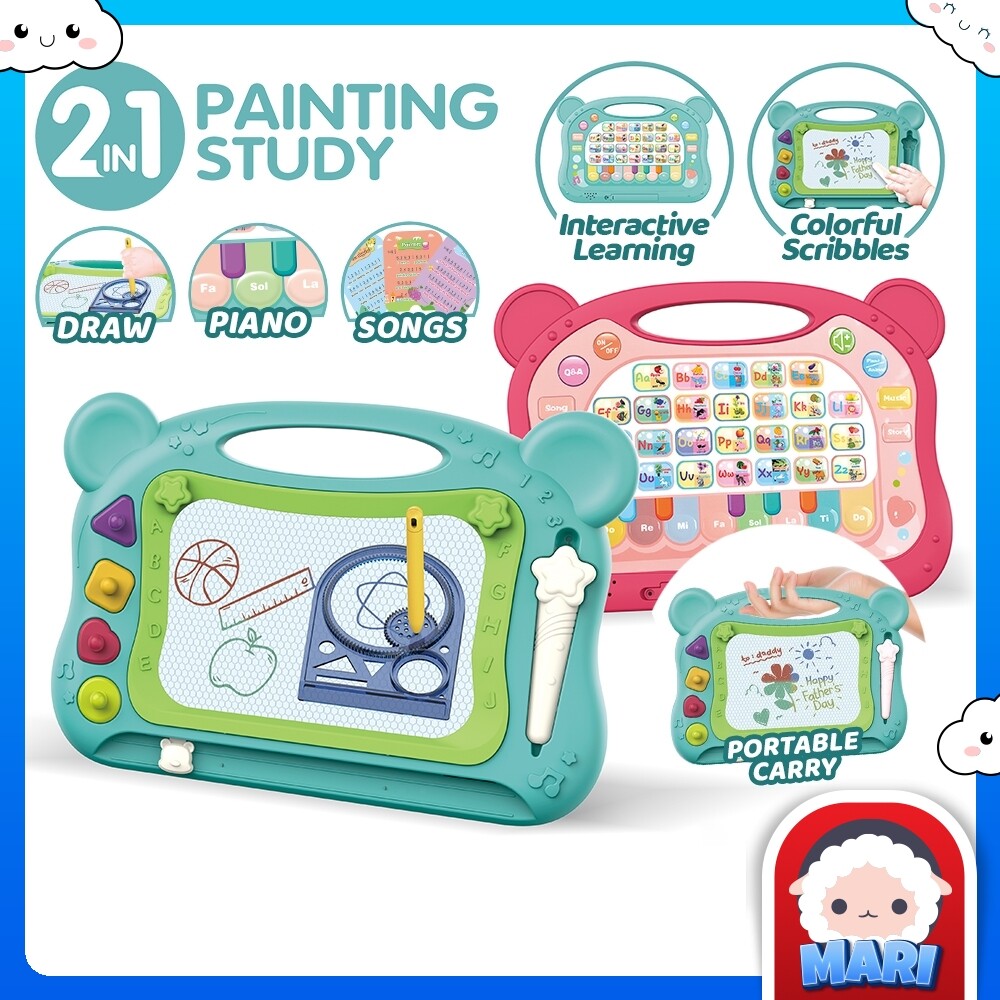 2 IN 1 Interactive Musical Sound Piano Instrument Educational Learning ...