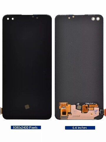 【โทรศัพท์ฟรี Original AMOLED หน้าจอแสดงผลสำหรับ OPPO Reno 4 4G 4SE LCD ...