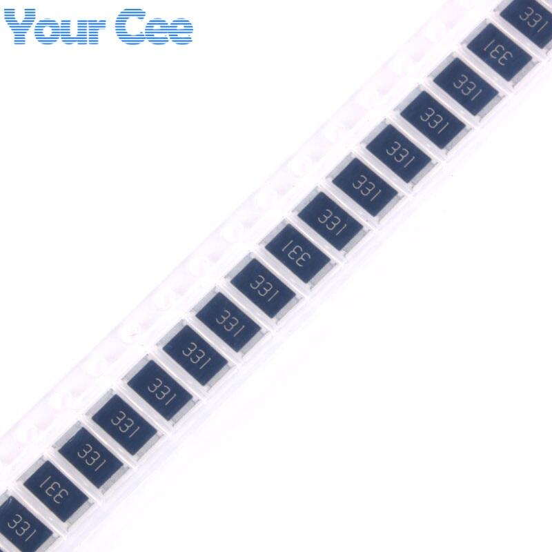 ตัวต้านทานชิป50 2512 1W 330โอห์ม330r Smd Resistance 331 5% ของตกแต่งงาน ...
