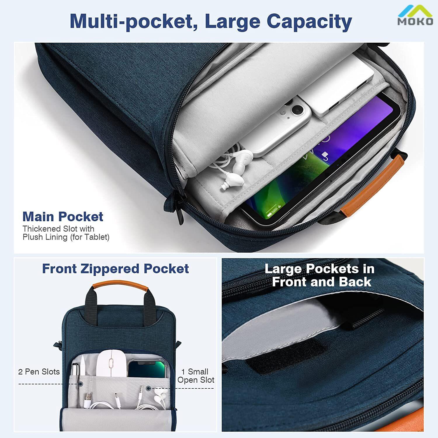 MoKo 9-11 Tablet Shoulder Sleeve Bag, Fits iPad Pro 11 2021-2018, iPad ...