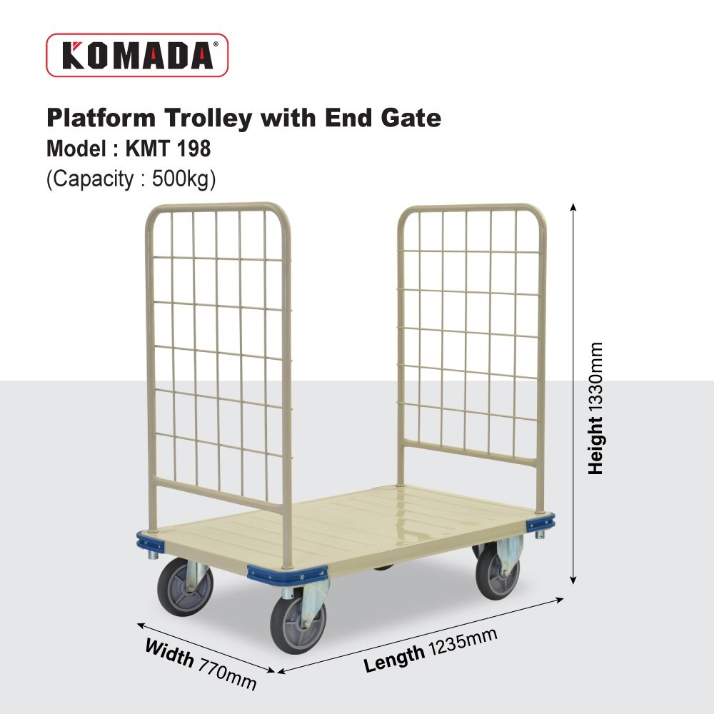 TTF Rack™ (KMT Series) KOMADA 500KG Foldable Handle Platform Trolley ...