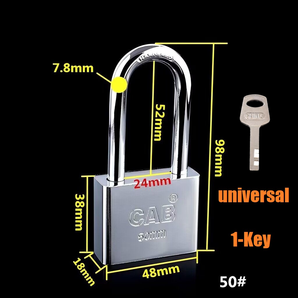 High Security Padlock Stainless Steel Heavy Duty Brass Durable Safety ...