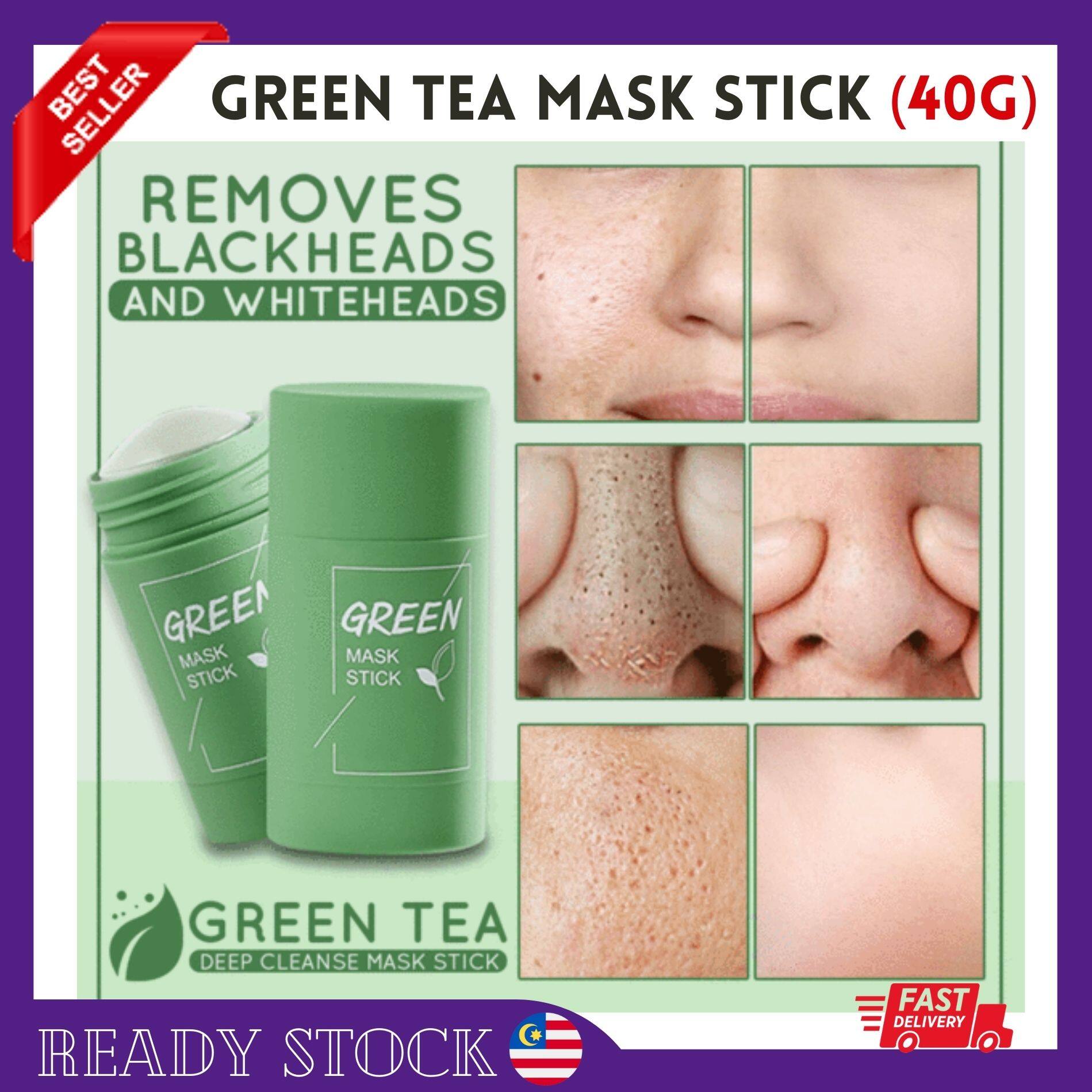 (Ready Stock) 40g Green Tea Mask Stick Remove Blackheads Whitehead Pore ...