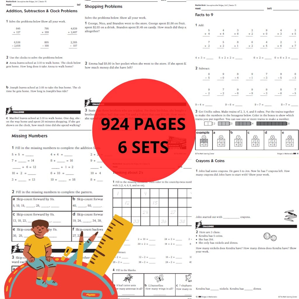 (PDF) kindergarten and primary school mathematics worksheets 924 pages ...