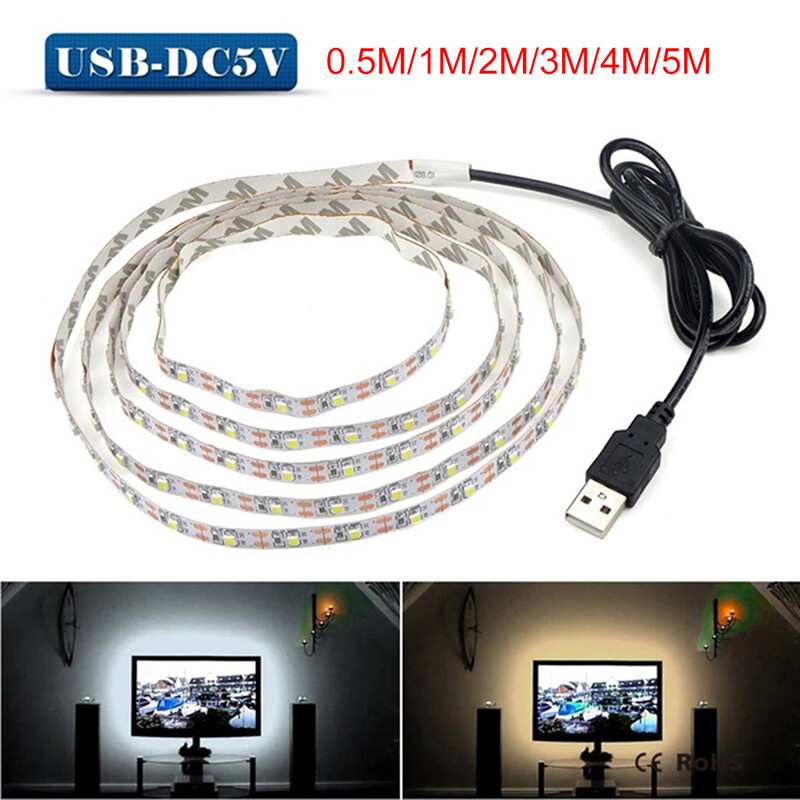 ELEC * 5V ทีวี LED Backlight USB แถบไฟ LED,ไฟตกแต่งเทปไฟพื้นหลังทีวี ...