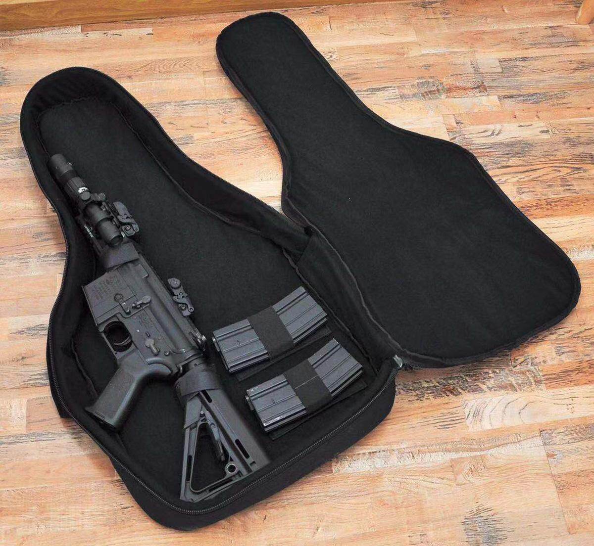 SOETAC New Tactical Carrying Guitar Shooting Case Range Bag For M4 ...