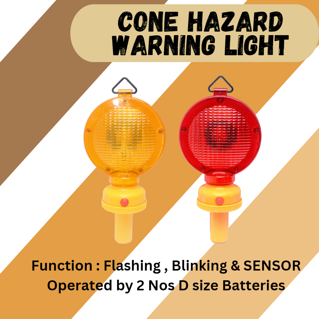 Cone Hazard Warning Light Cone Light Safety light (need put battery ...
