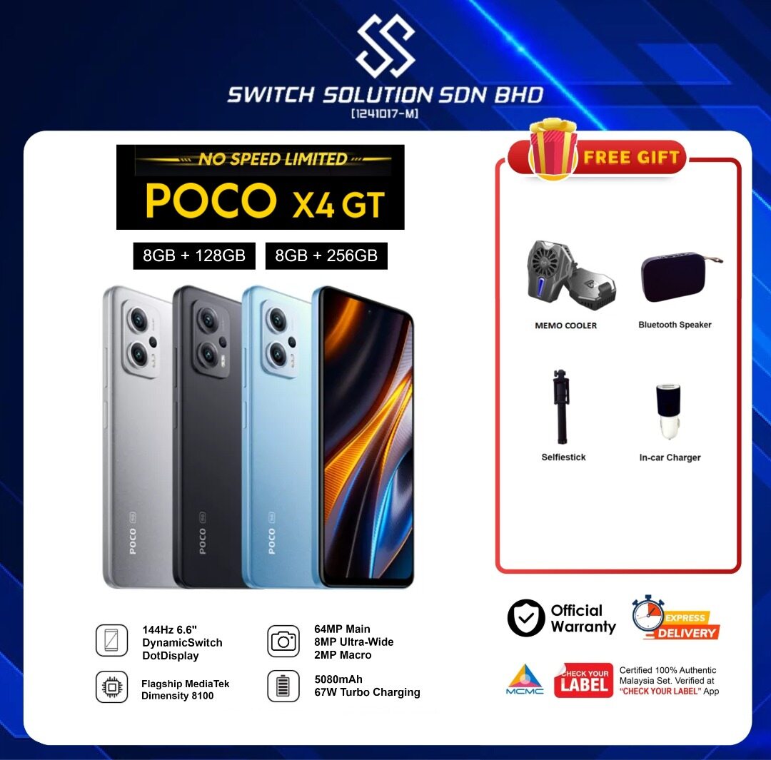 Poco X4 GT Price in Malaysia & Specs - RM1379 | TechNave