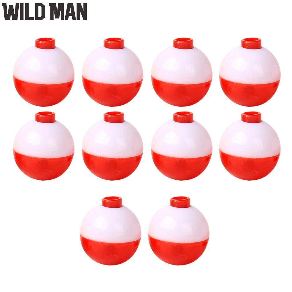 10pcs Plastic Round Fishing Floats Outdoor Angling Bobber Set Fishing ...