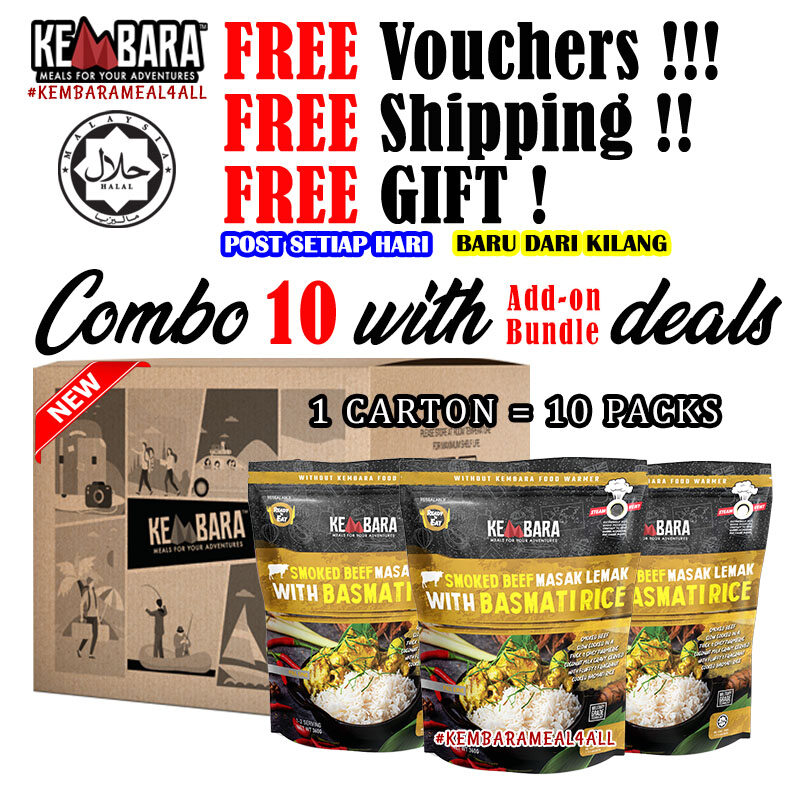 Kembara Meal (Combo 10) Smoked Beef Masak Lemak with Basmati White Rice ...