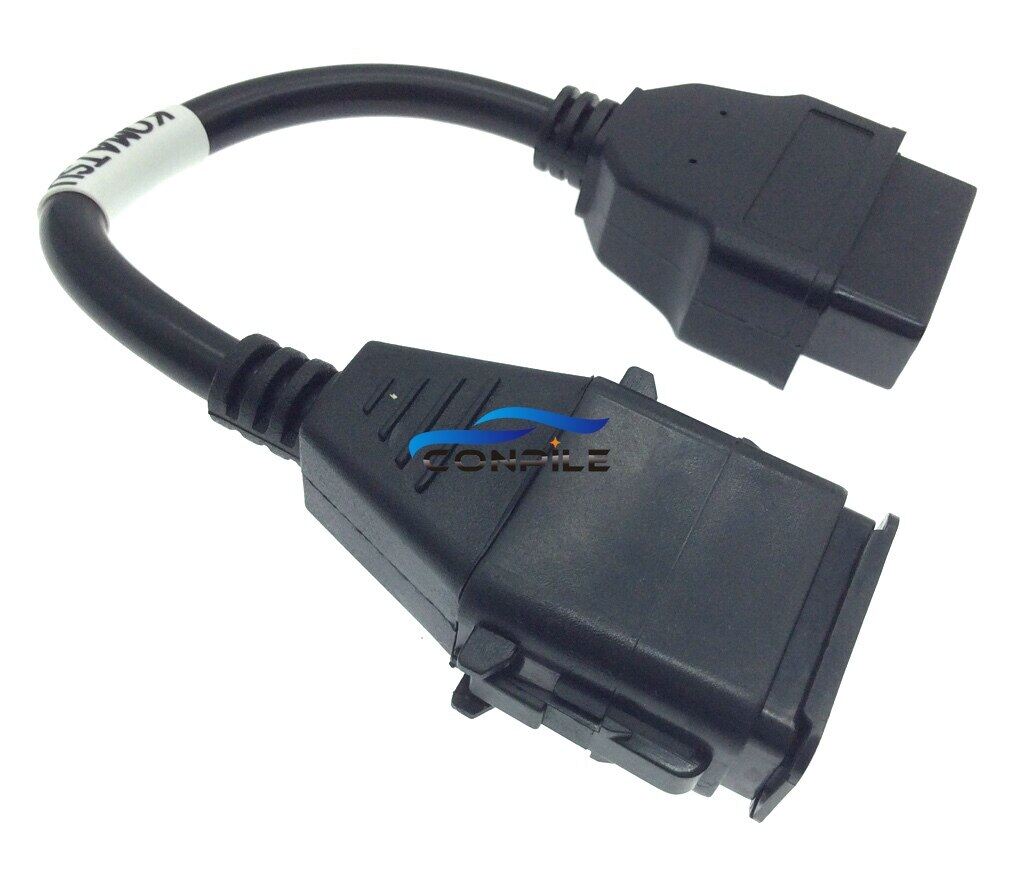 12Pin To OBDII OBD2 16Pin สำหรับ Komatsu สำหรับ Cummins Diagnostic สาย ...