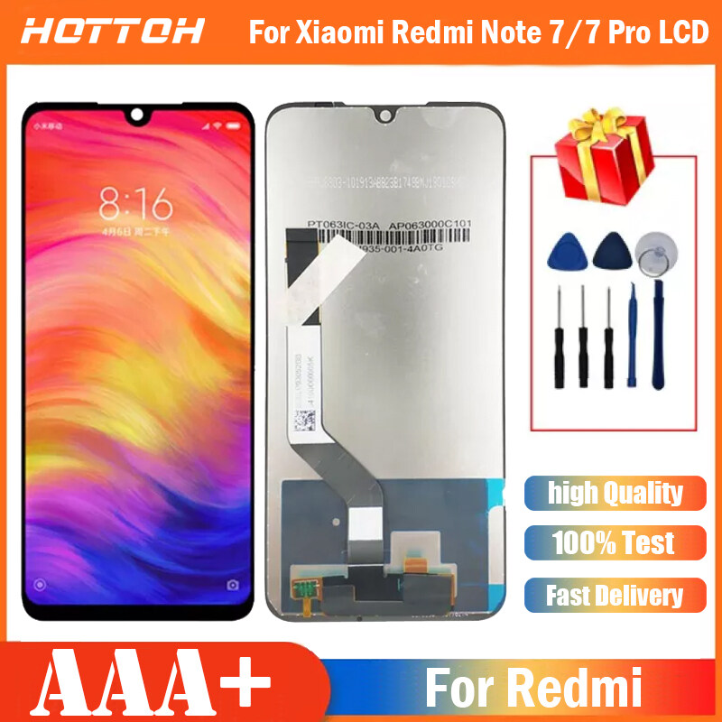 HOTTOH 100% ทดสอบสำหรับ Xiaomi Redmi Note 7 Note7 Pro จอ LCD เดิมจอแสดง ...