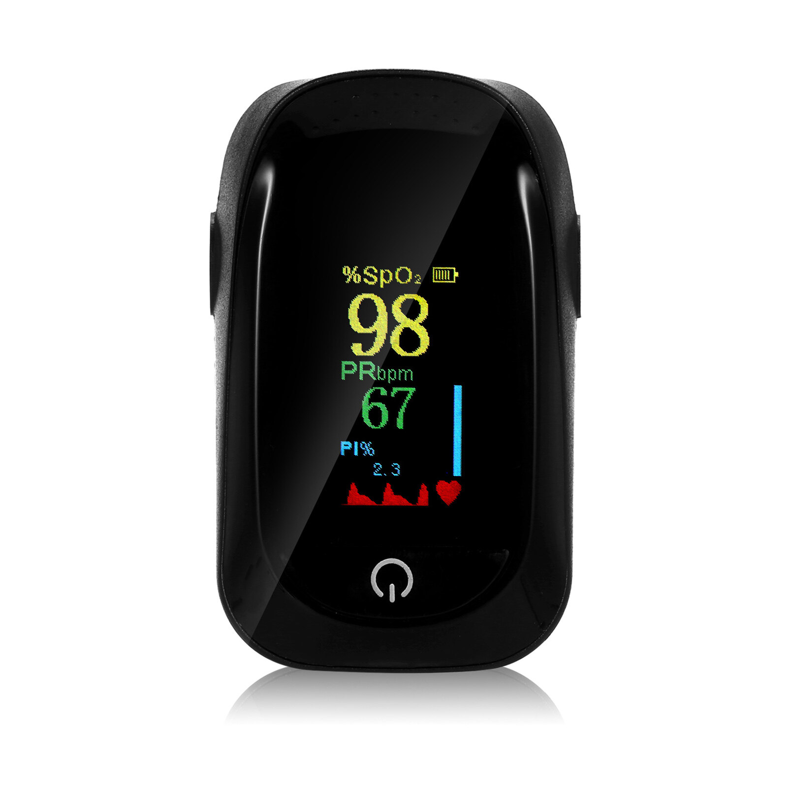 ปลายนิ้วดิจิตอล PULSE Oximeter จอแสดงผล TFT B-lood Oxygen SENSOR ...