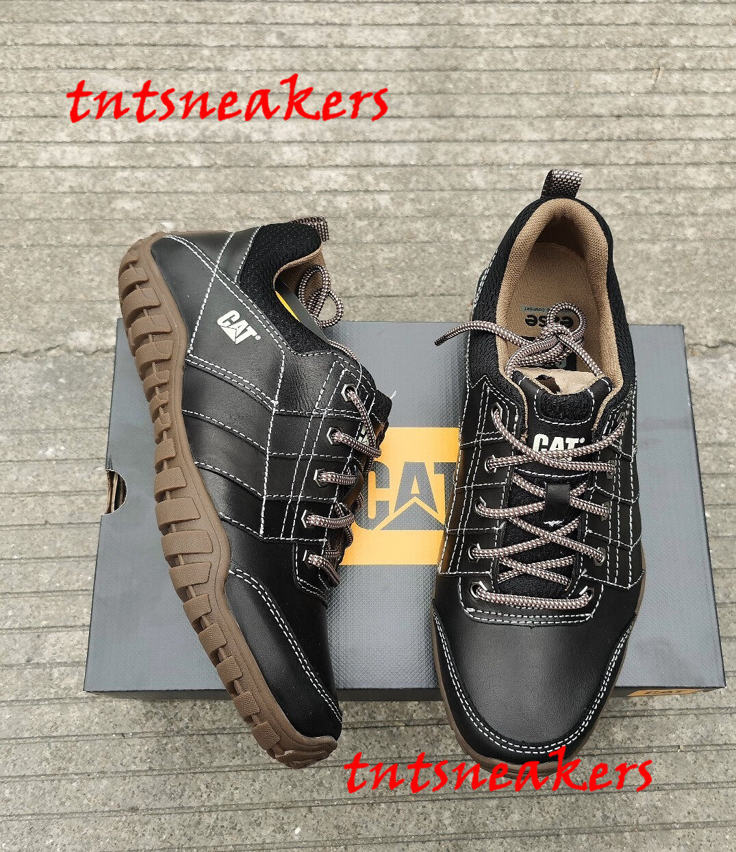 Original Caterpillar Men FOOTWEAR Work Genuine Leather Boot Shoes 2021 ...