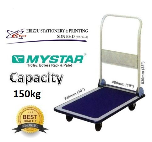 Mystar Platform Trolley MS-201 - 150KG Loading Capacity trolley diy, shopping trolley, trolley ...