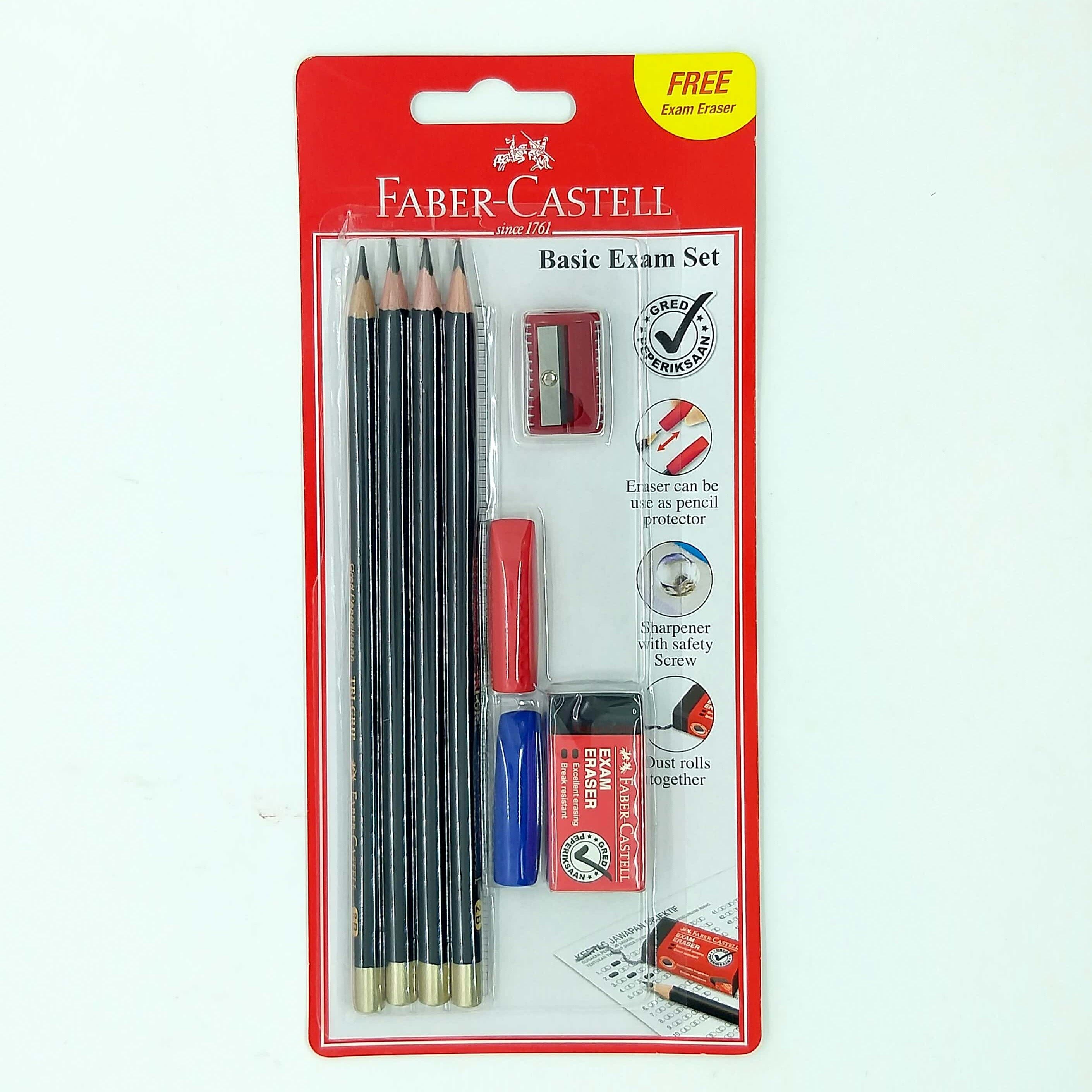 READY STOCK!!!Faber Castell Basic Exam Set/2B Pencil Set/Stationery set ...