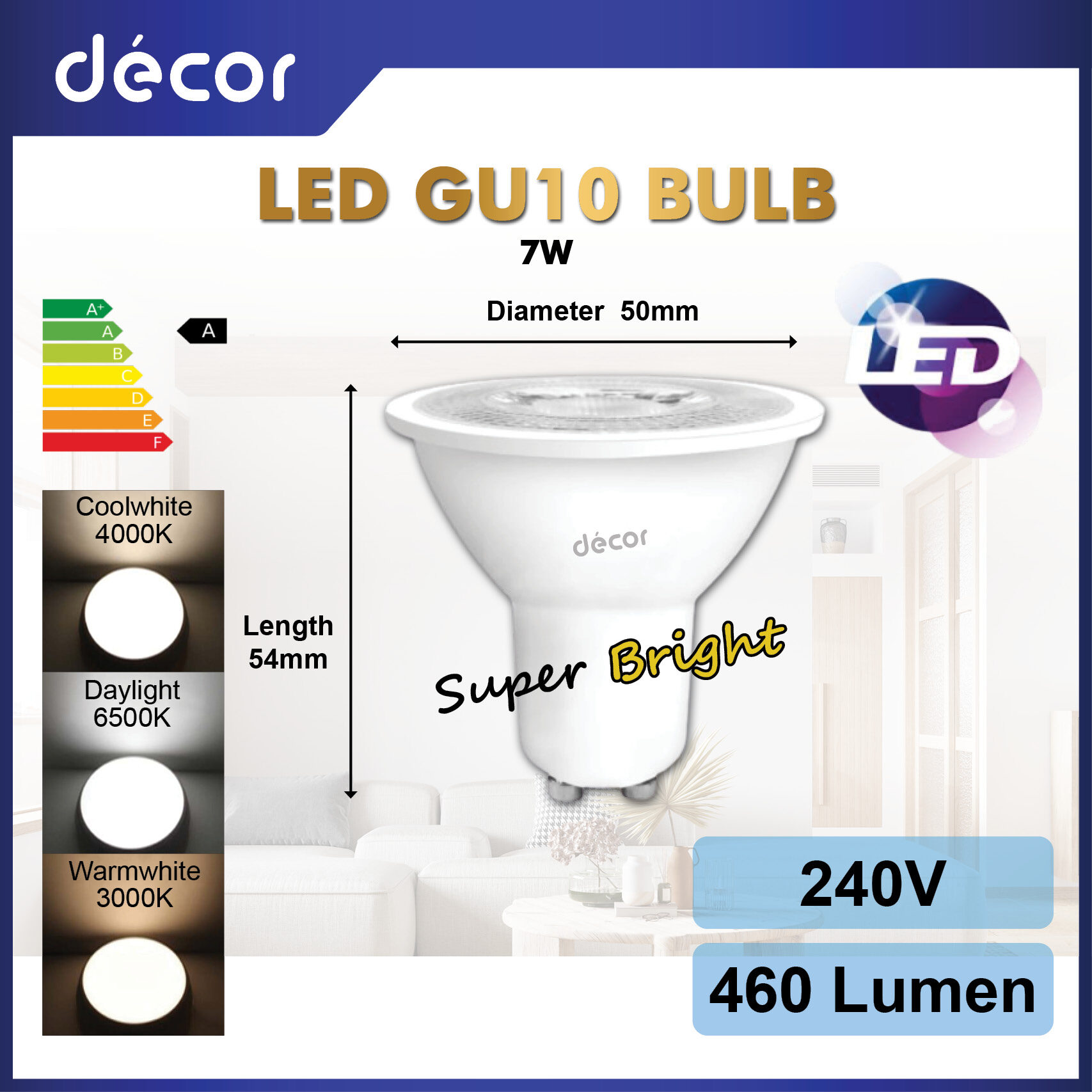 MR16 Led Bulb / GU10 Led Bulb 7W 9W 10W Spot / Eyeball Bulb Mentol Bulb ...