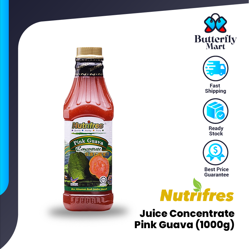 Nutrifres Juice Concentrate 1000g (Pink Guava) Fruit Juice Cordial ...