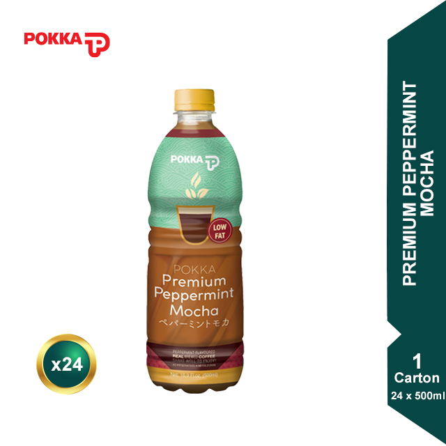 Pokka Premium Peppermint Mocha Coffee 1 Carton (24 x 500ml) [KL ...