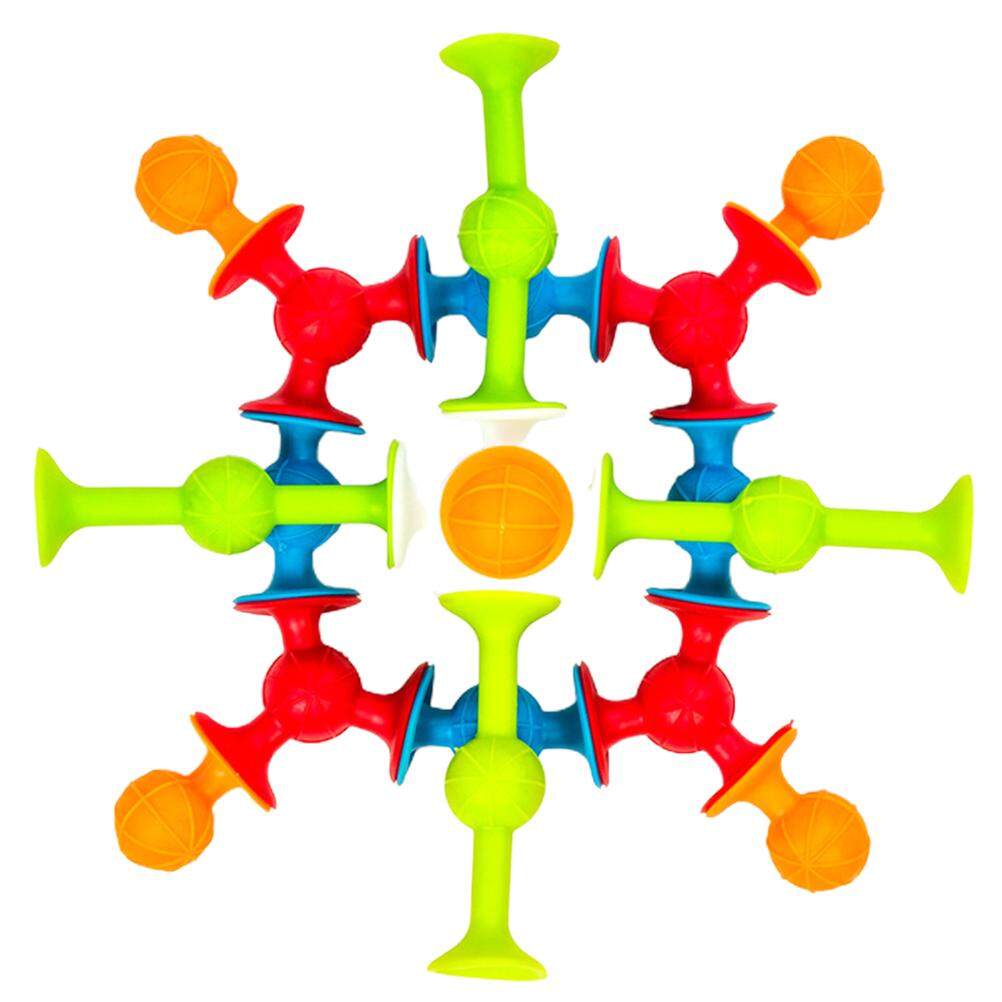 DIY Silicone Building Blocks Educational Toys for Kids Funny Suction ...