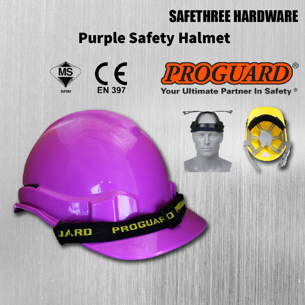 Proguard Industrial Safety Helmet (Sirim Certified) Yellow, White, Blue ...