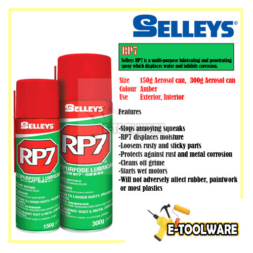 Selleys RP7 Multipurpose Lubricant Anti Rust Spray | Lazada