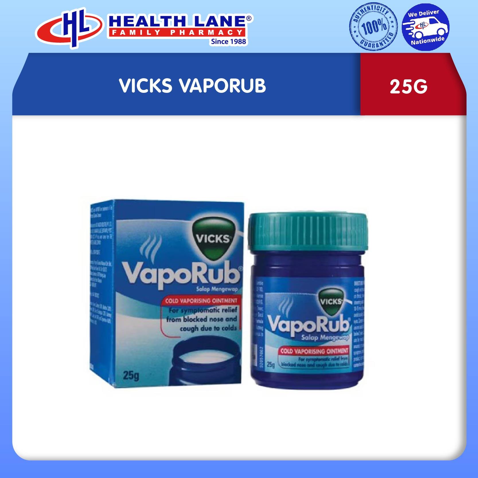 VICKS VAPORUB (25G) | Lazada